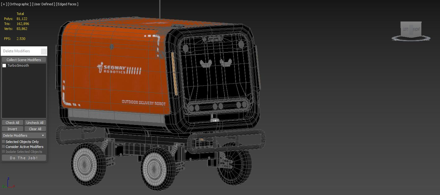 Outdoor Delivery Robot Segway E1 - 3D Model by 3dxin