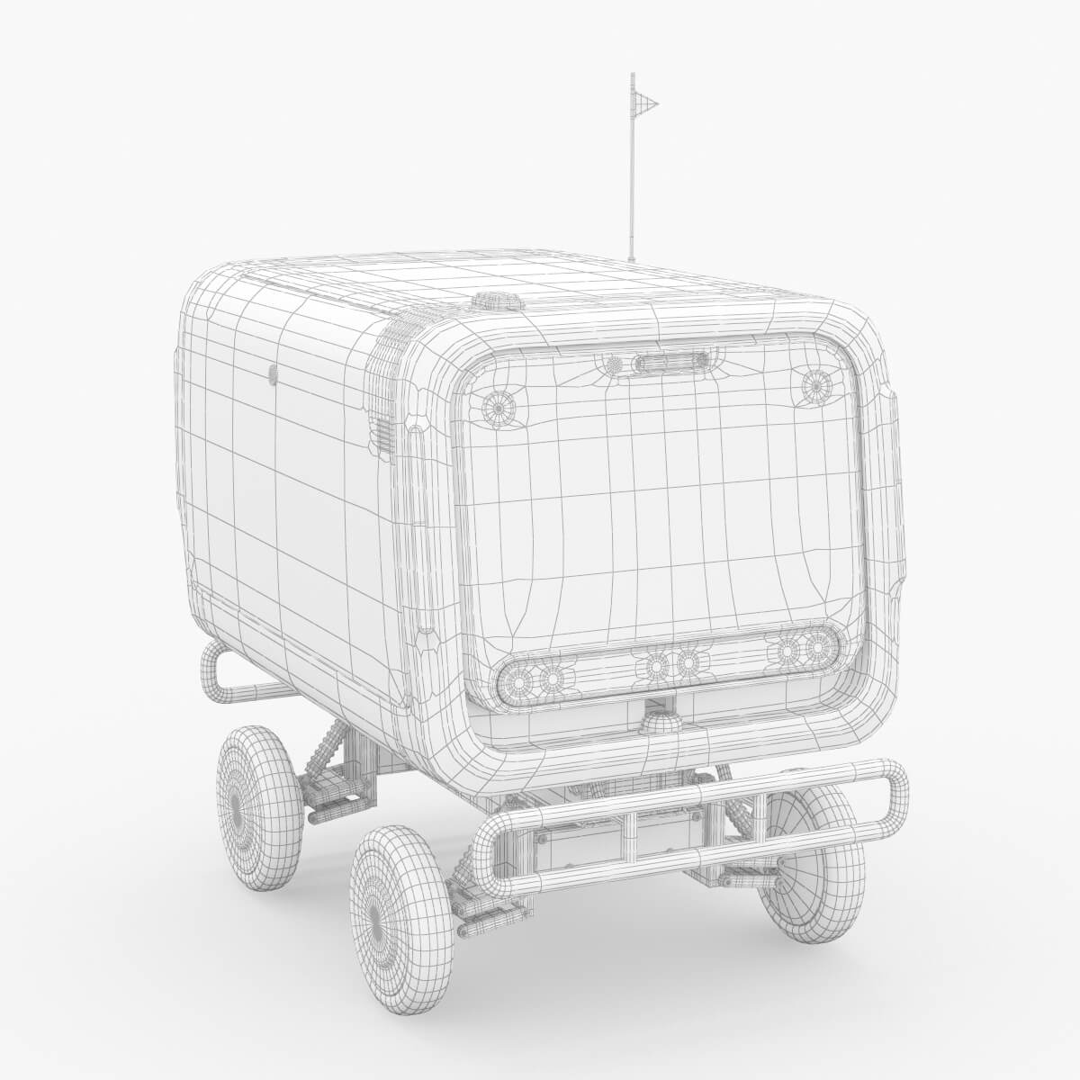 Outdoor Delivery Robot Segway E1 - 3D Model by 3dxin