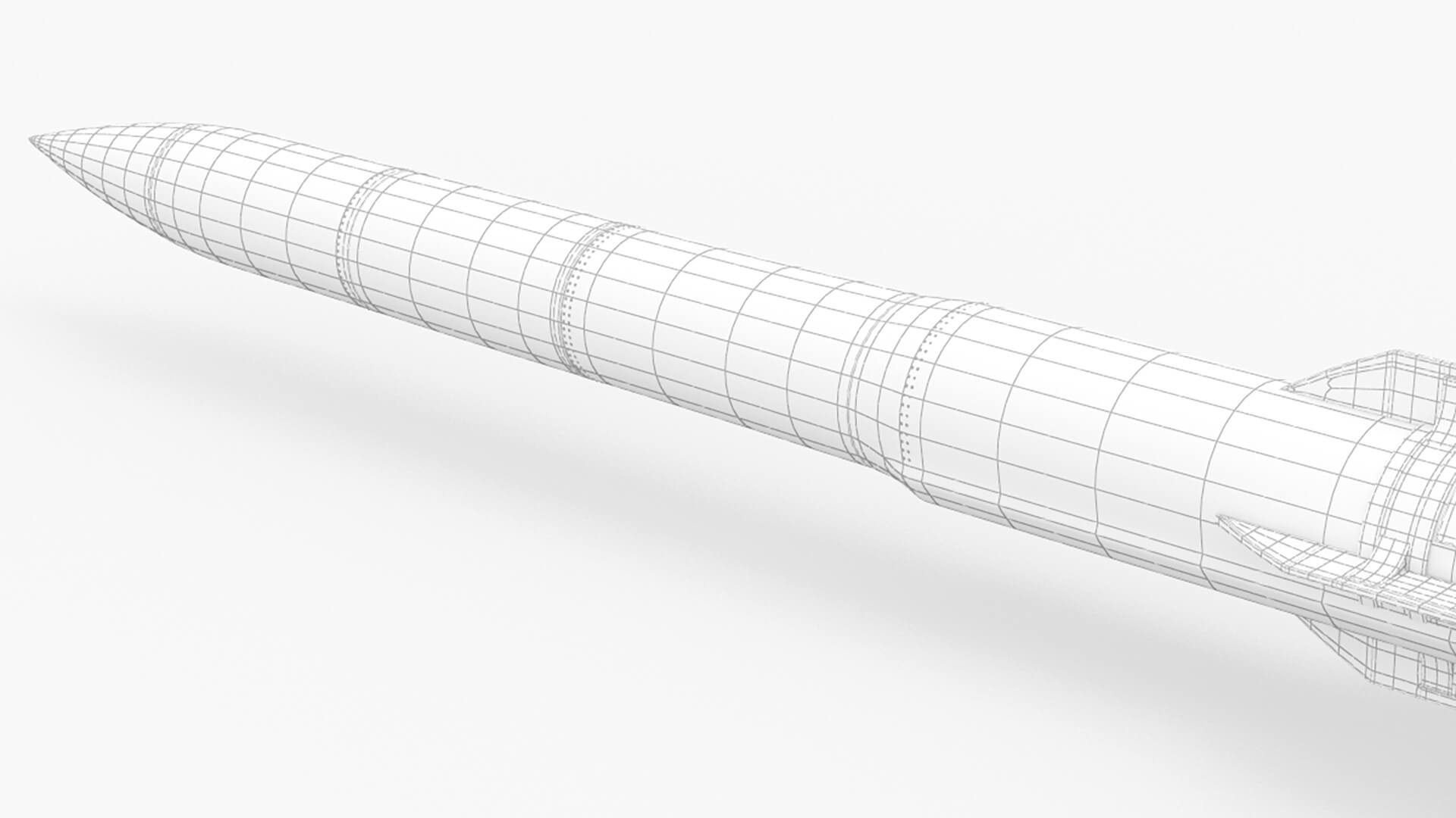 PAC-3 Air Defense Missile 3D Model by 3dxin