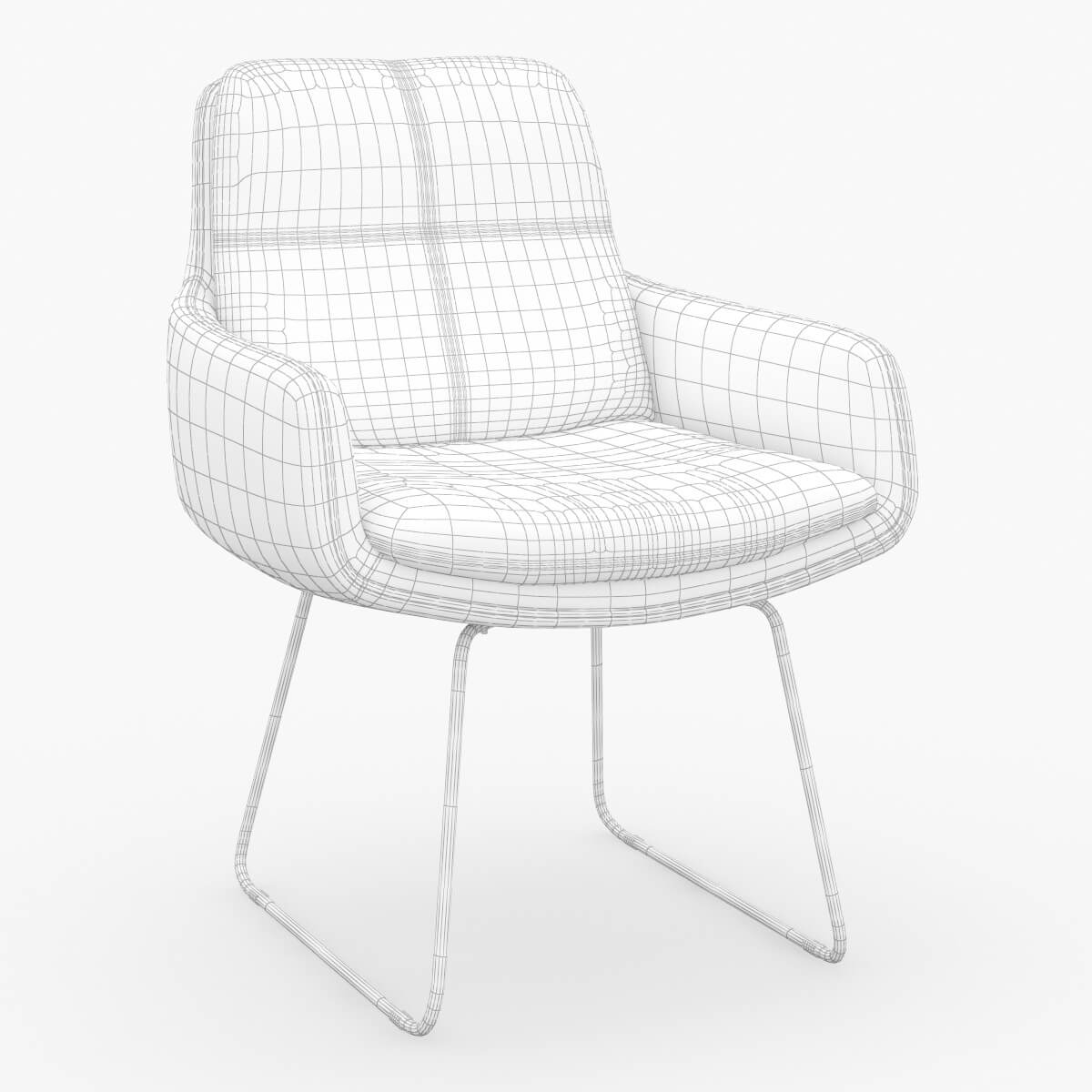 Paula 85202 Upholstered Arm Chair - 3D Model by 3dxin