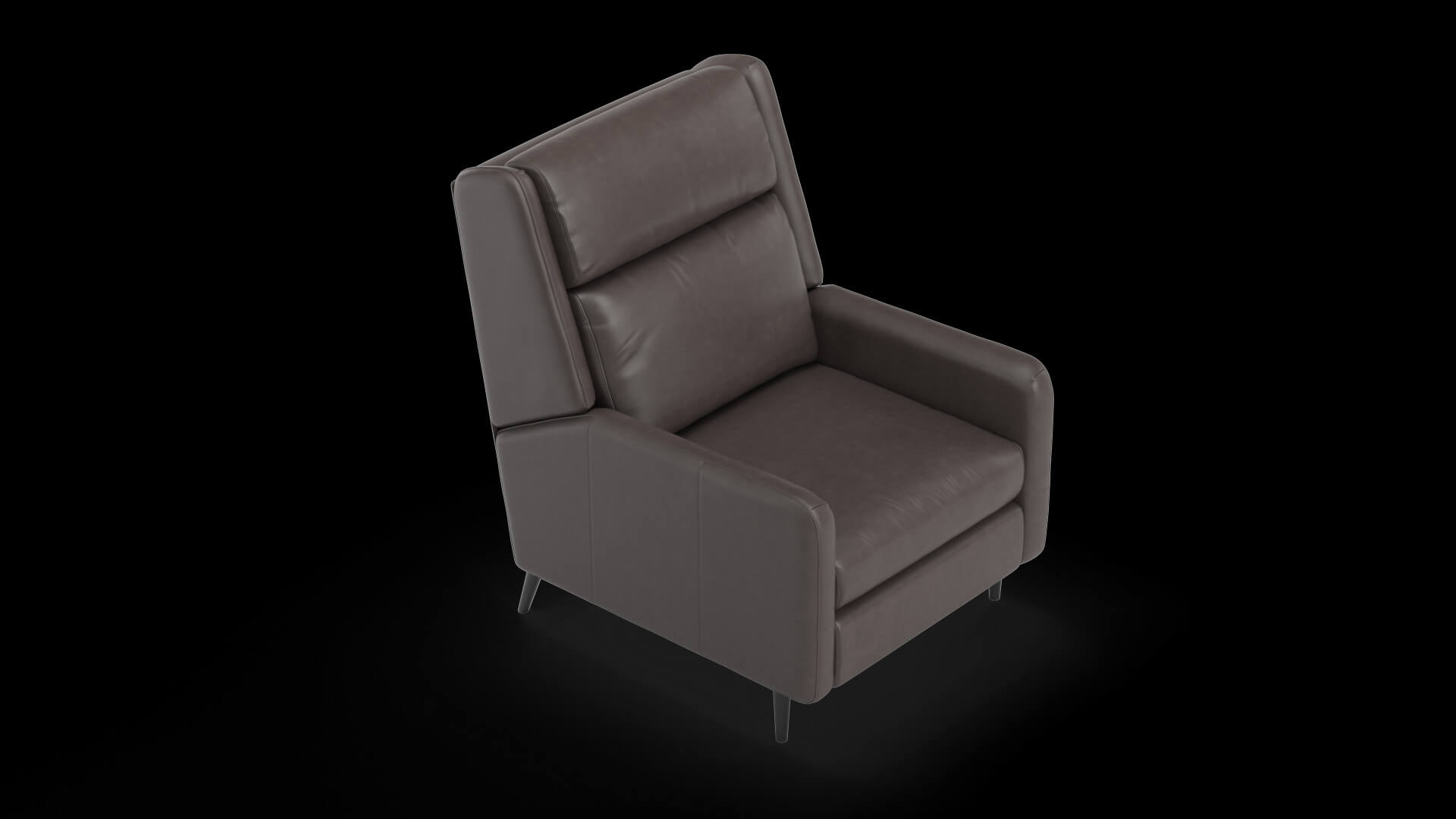 Pelle Leather Reclining Chair - 3D Model by 3dxin