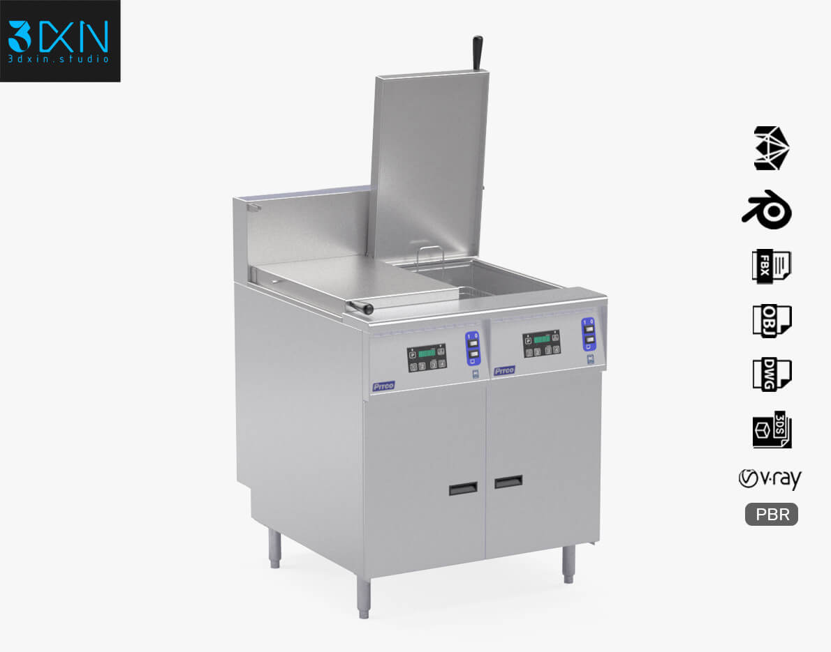 Pitco Srte14-2 Two Section Electric Commercial Rethermalizer 3D Model ...