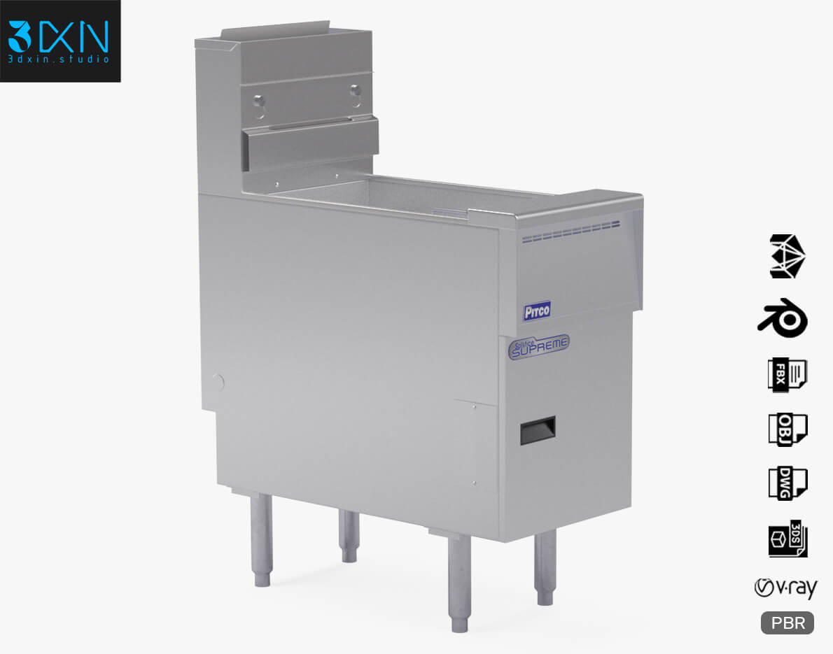 Pitco SSH55 Solstice Supreme Gas Fryer - 3D Model by 3dxin