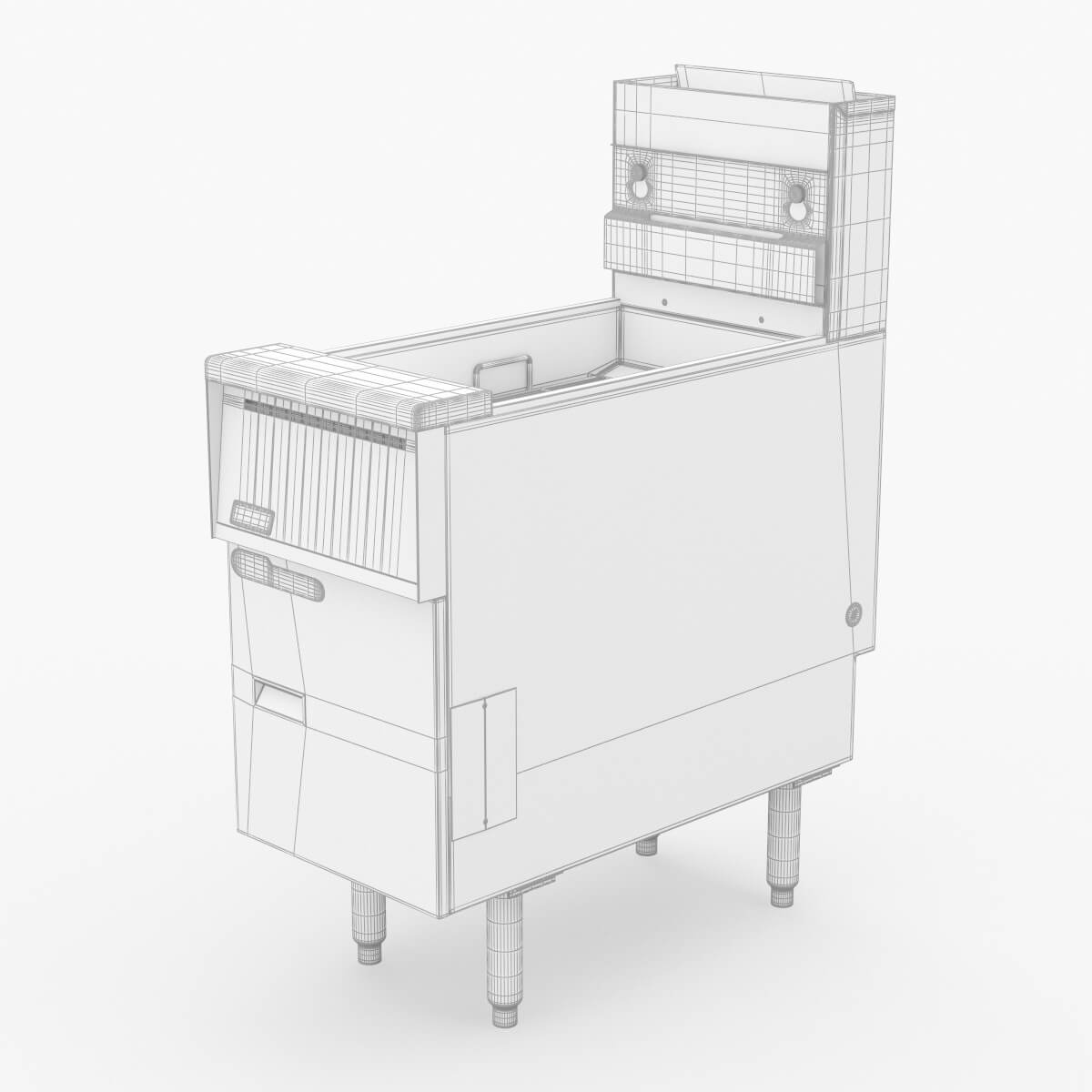 Pitco SSH55 Solstice Supreme Gas Fryer - 3D Model by 3dxin