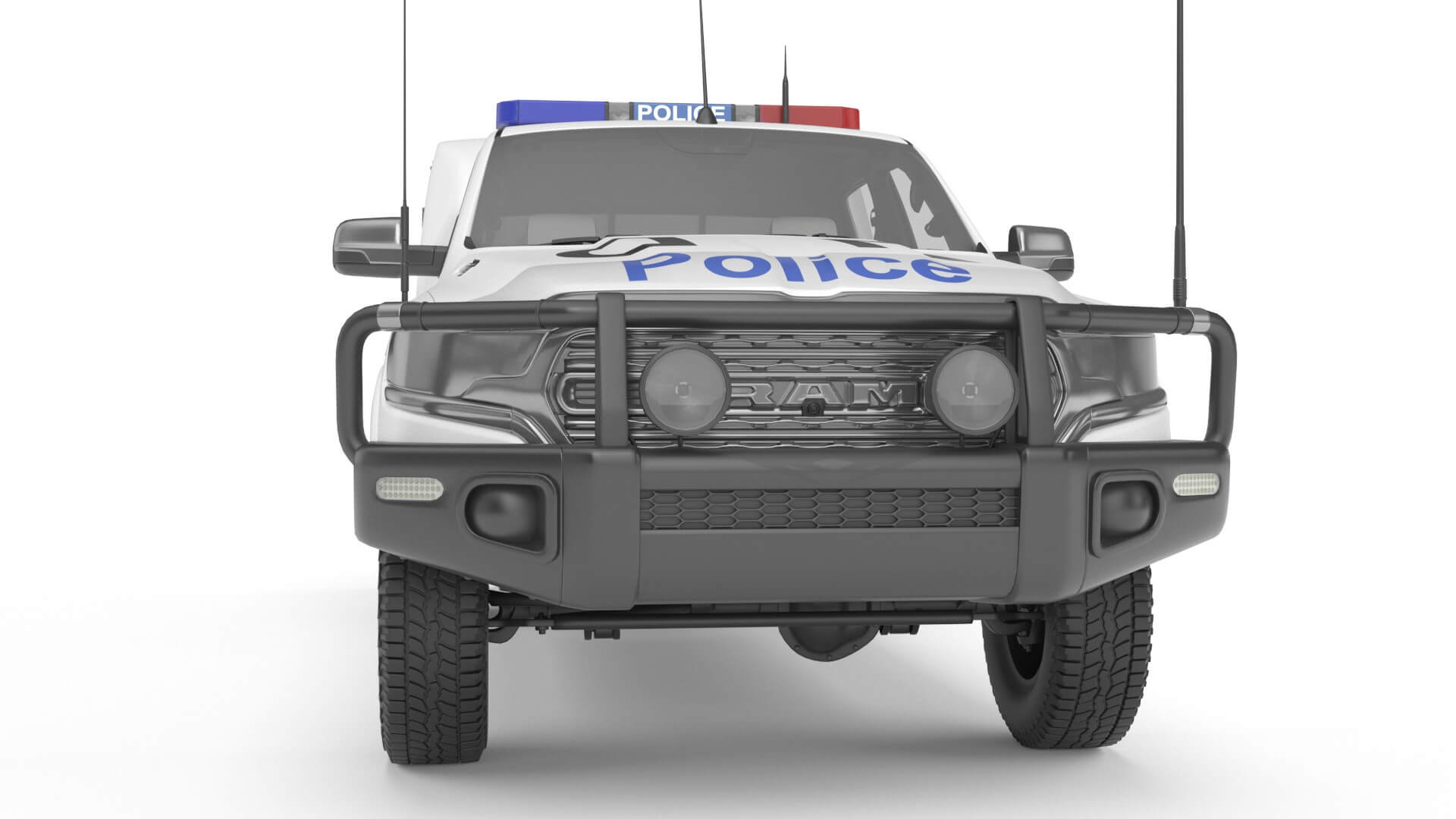 Police Paddy Wagon Dodge Ram 1500 - 3D Model by 3dxin