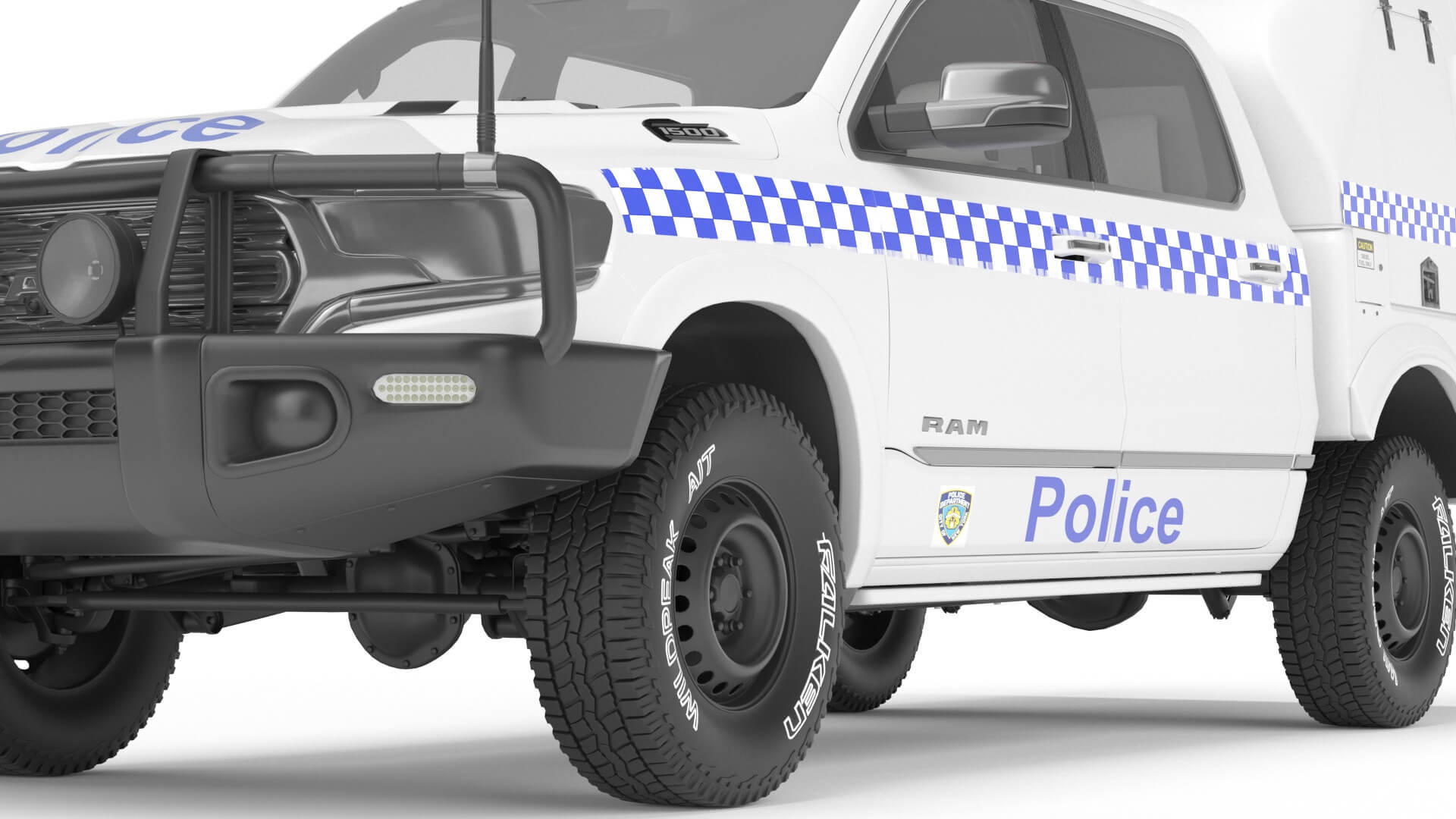 Police Paddy Wagon Dodge Ram 1500 - 3D Model by 3dxin