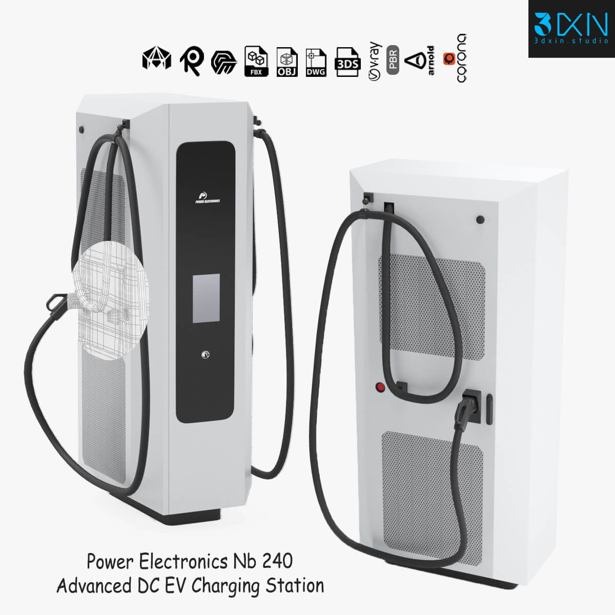 Power Electronics Nb 240 Advanced DC EV Charging Station - 3D Model by ...