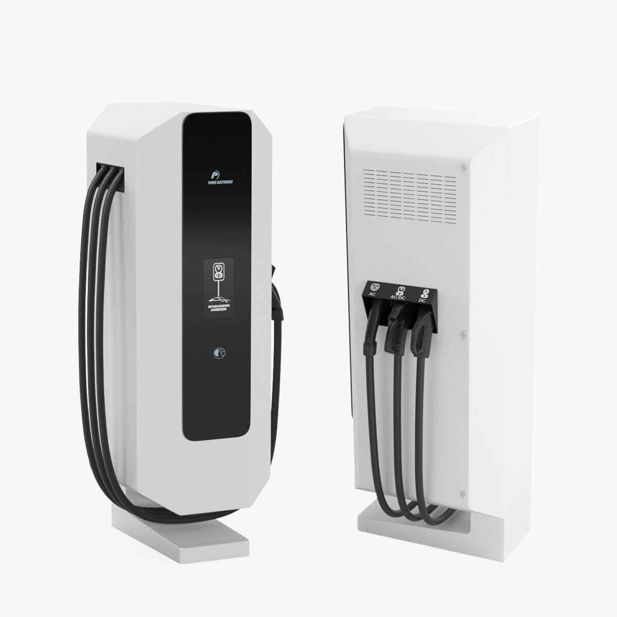 Power Electronics NB50 EV Charging Station - 3D Model by 3dxin