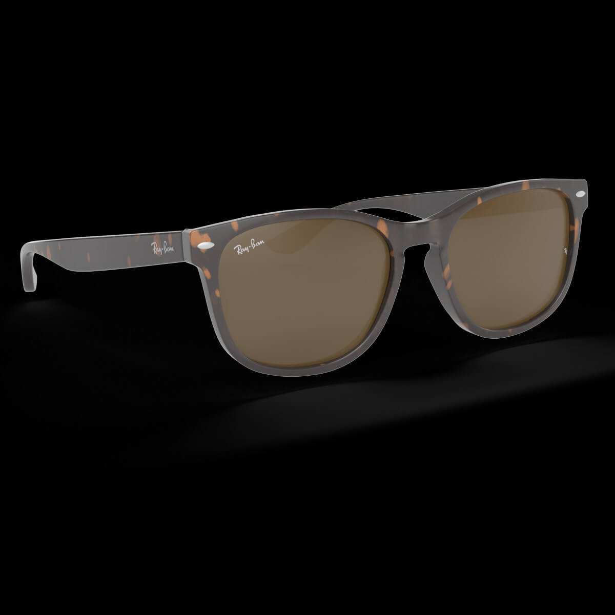 Ray Ban Non-Polarized Striped Gradient Brown Sunglass RB2184 3D Model ...