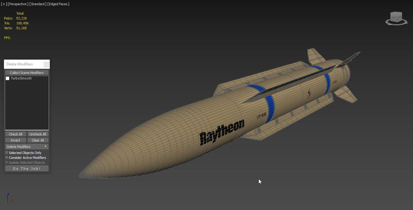 Raytheon Peregrine Amraam Missile - 3D Model by 3dxin