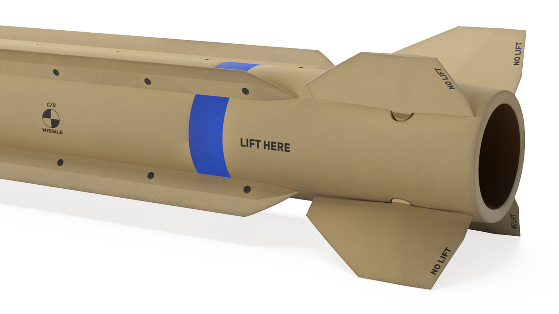 Raytheon Peregrine Amraam Missile - 3D Model by 3dxin