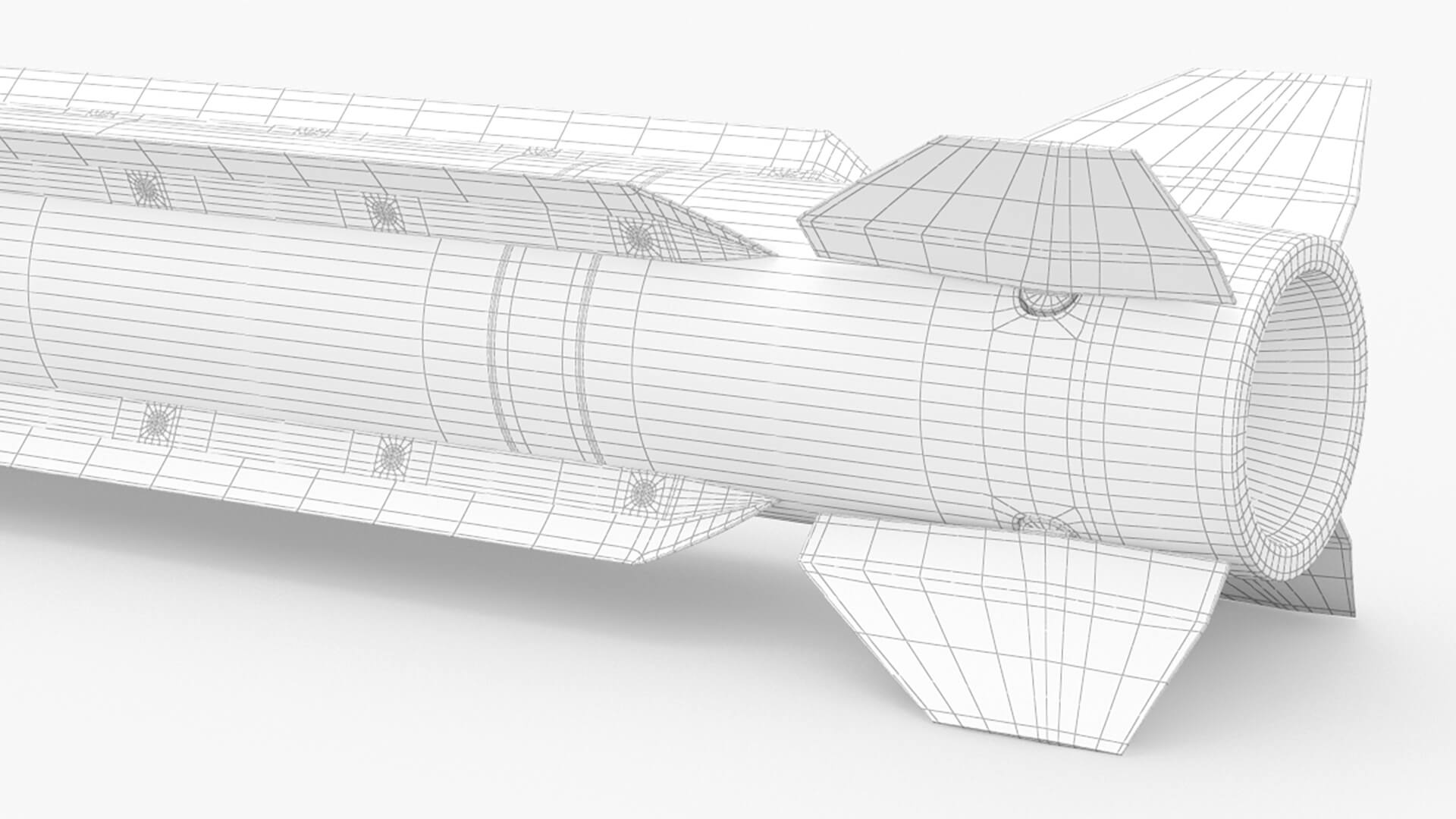 Raytheon Peregrine Amraam Missile - 3D Model by 3dxin