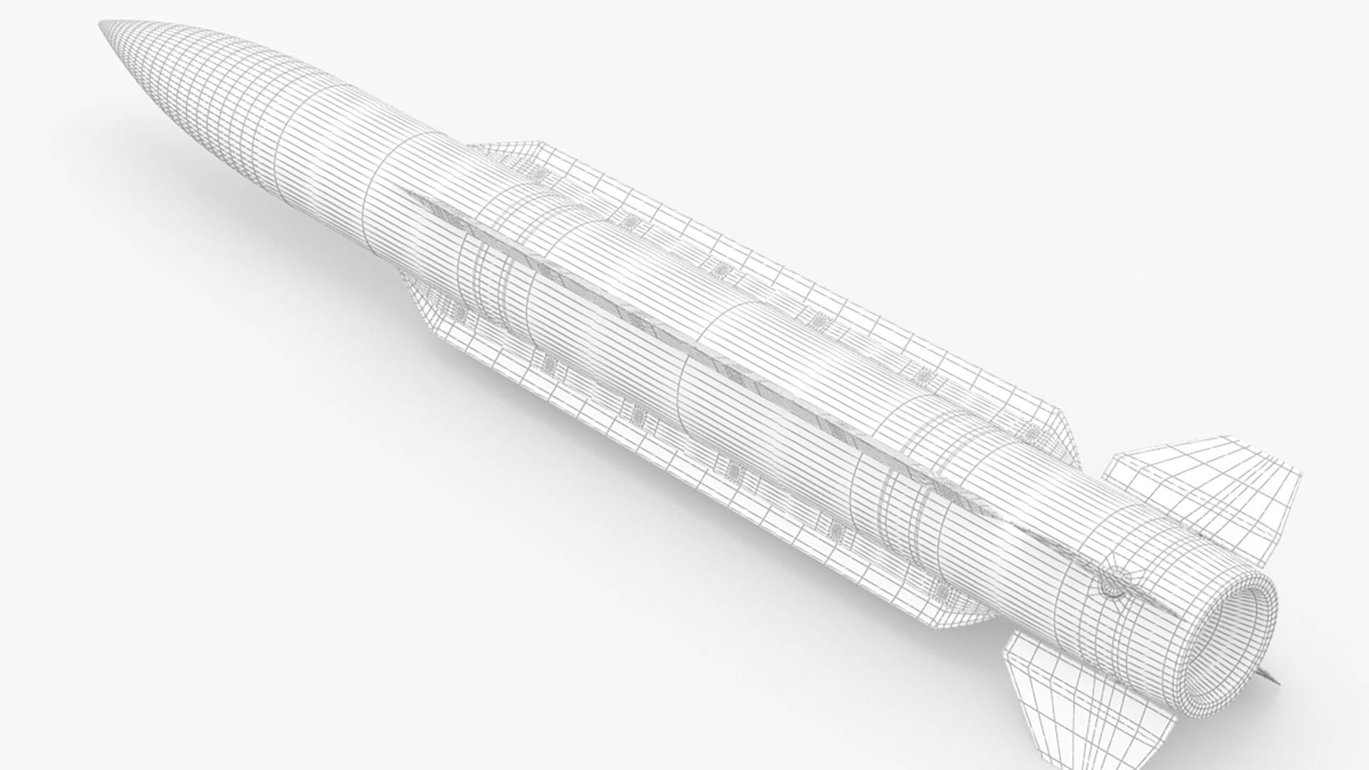 Raytheon Peregrine Amraam Missile - 3D Model by 3dxin