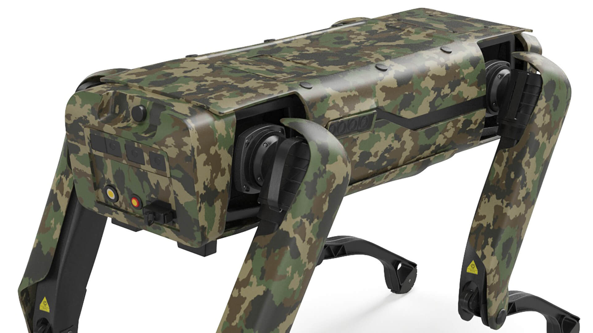 Modern Robot Dog Army Color - 3D Model by 3dxin