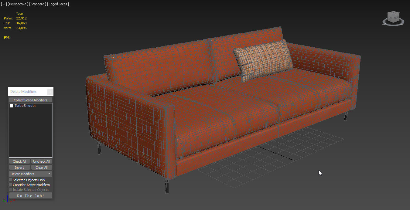 Rolf Benz 333 JOLA Leather Sofa - 3D Model by 3dxin