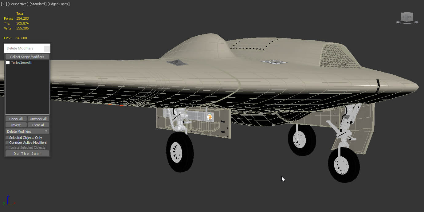 Lockheed Martin RQ-170 Sentinel UAV Drone Iran Version 3D Model by 3dxin