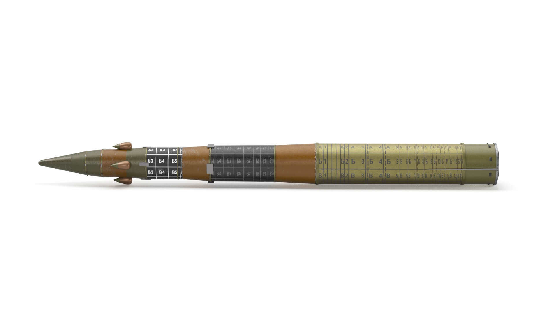 RT-2Pm Topol SS-25 Sickle Icbm Missile 3D Model by 3dxin