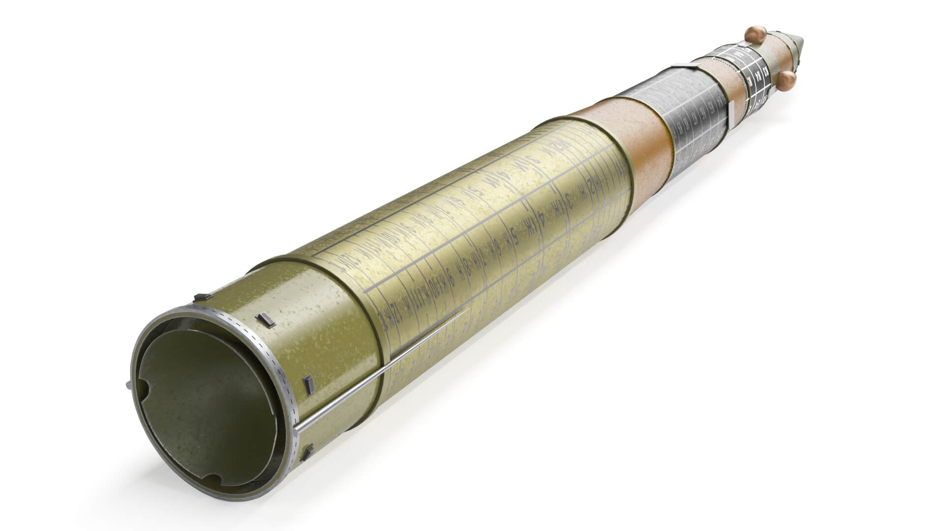 RT-2Pm Topol SS-25 Sickle Icbm Missile 3D Model by 3dxin