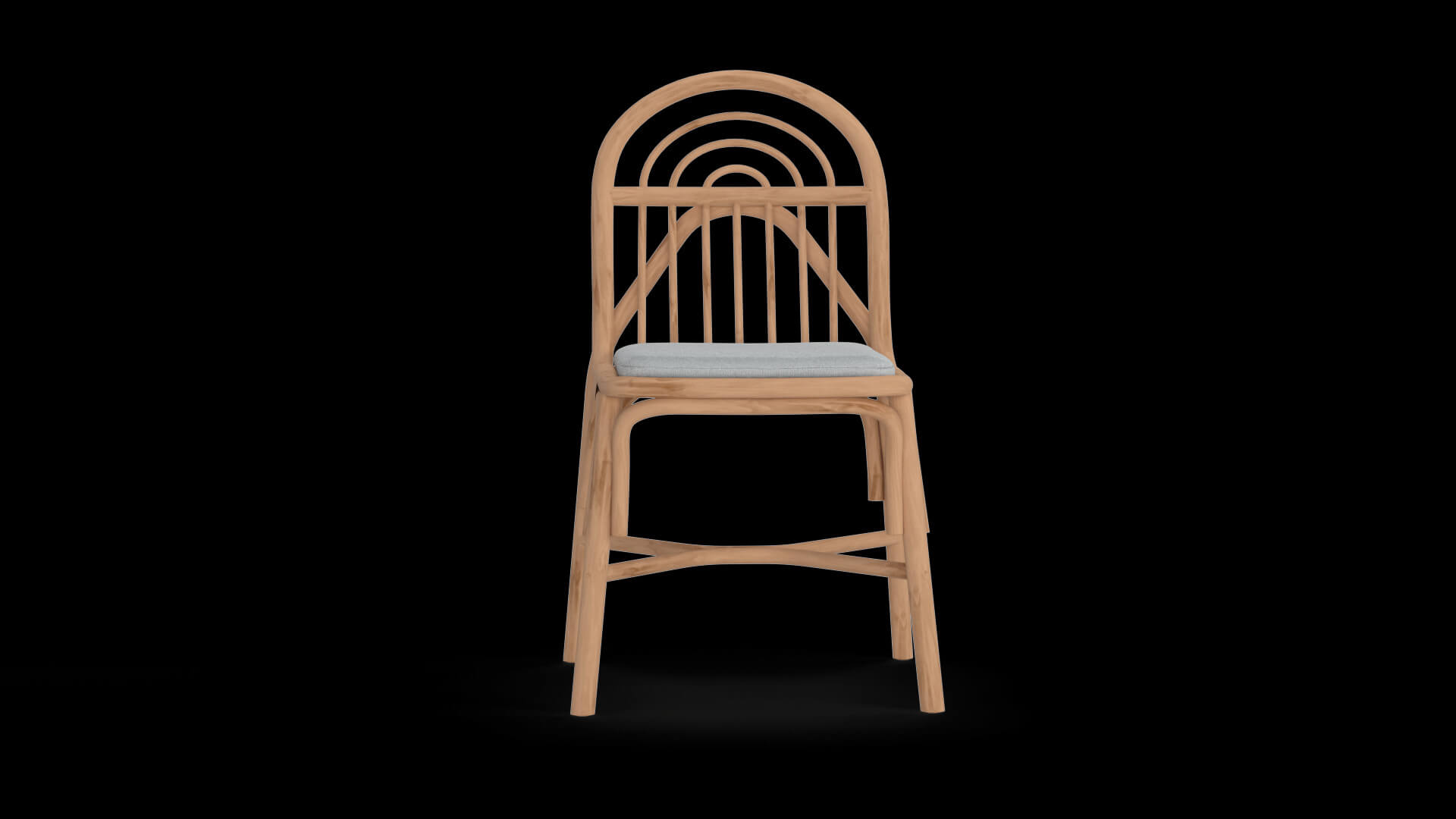 Sillon Rattan Chair With Integrated Cushion - 3D Model by 3dxin