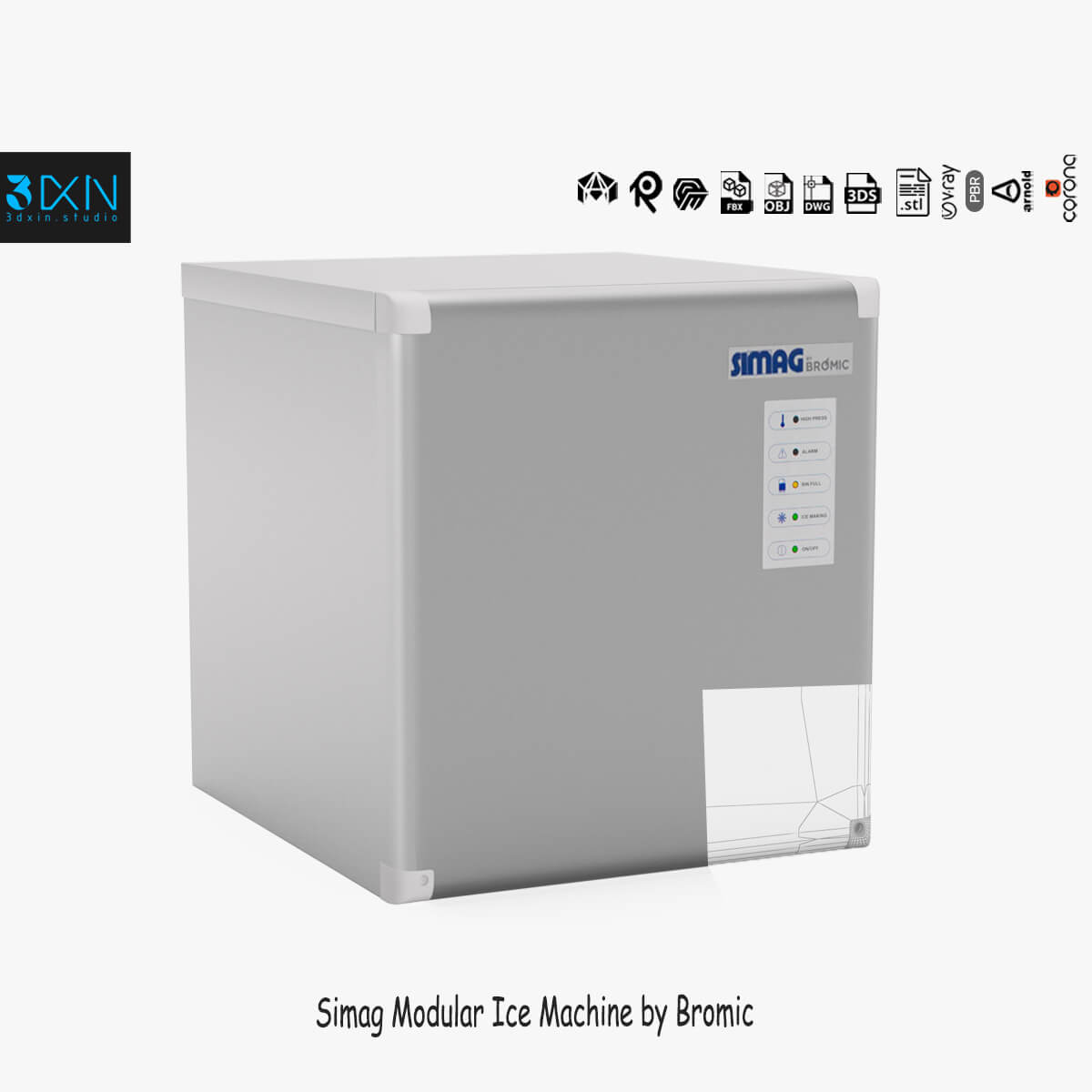Simag Modular Ice Machine by Bromic - 3D Model by 3dxin