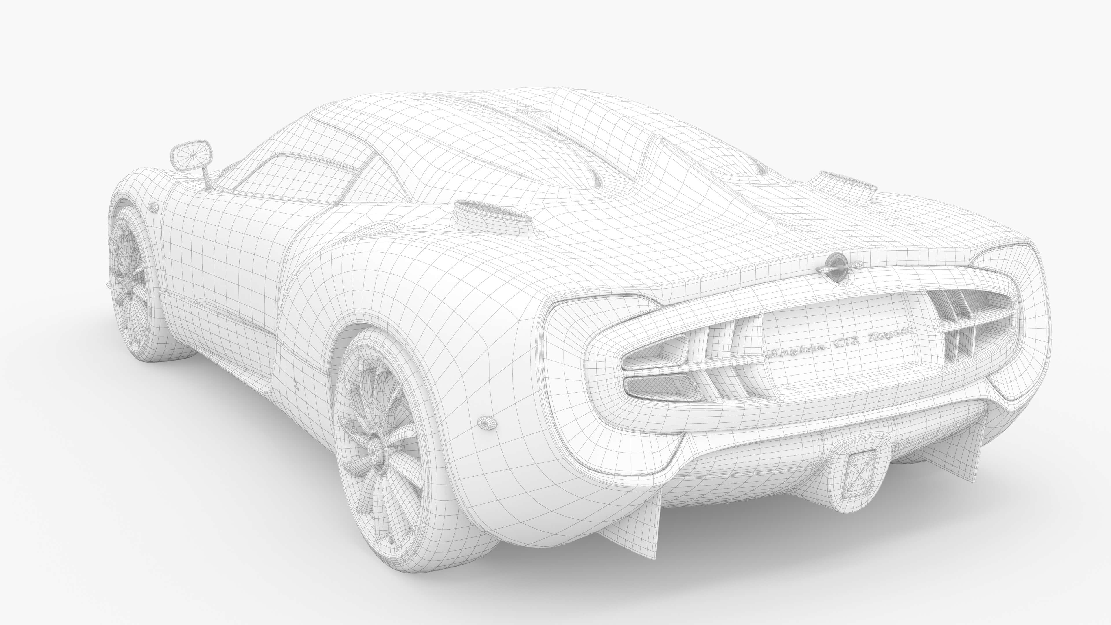 Spyker C12 Zagato - 3D Model by 3dxin