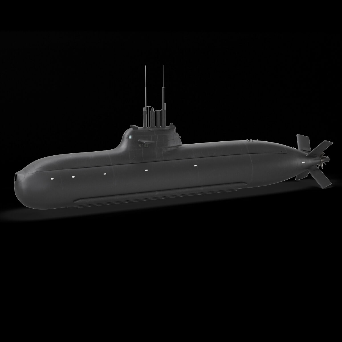 Submarine Hdw Class 212A Dry - 3D Model by 3dxin