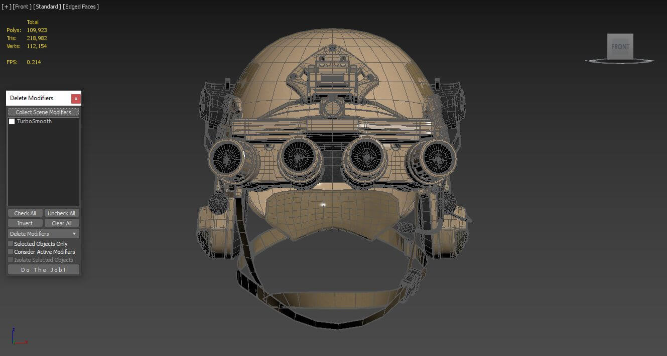 Tactical Ballistic Helmet Digital Camo With Fur Yellow - 3D Model by 3dxin