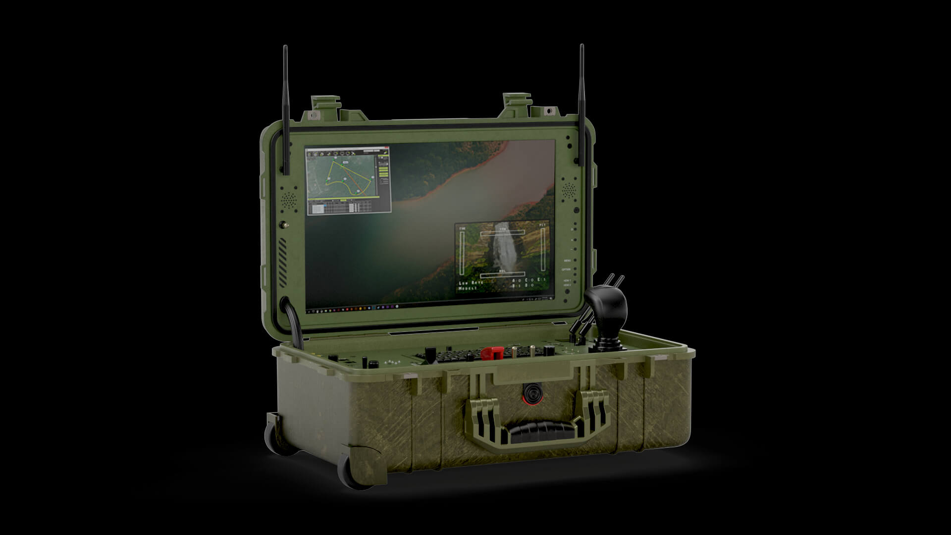 UAV Ground Control Station Desert Rotor - 3D Model by 3dxin