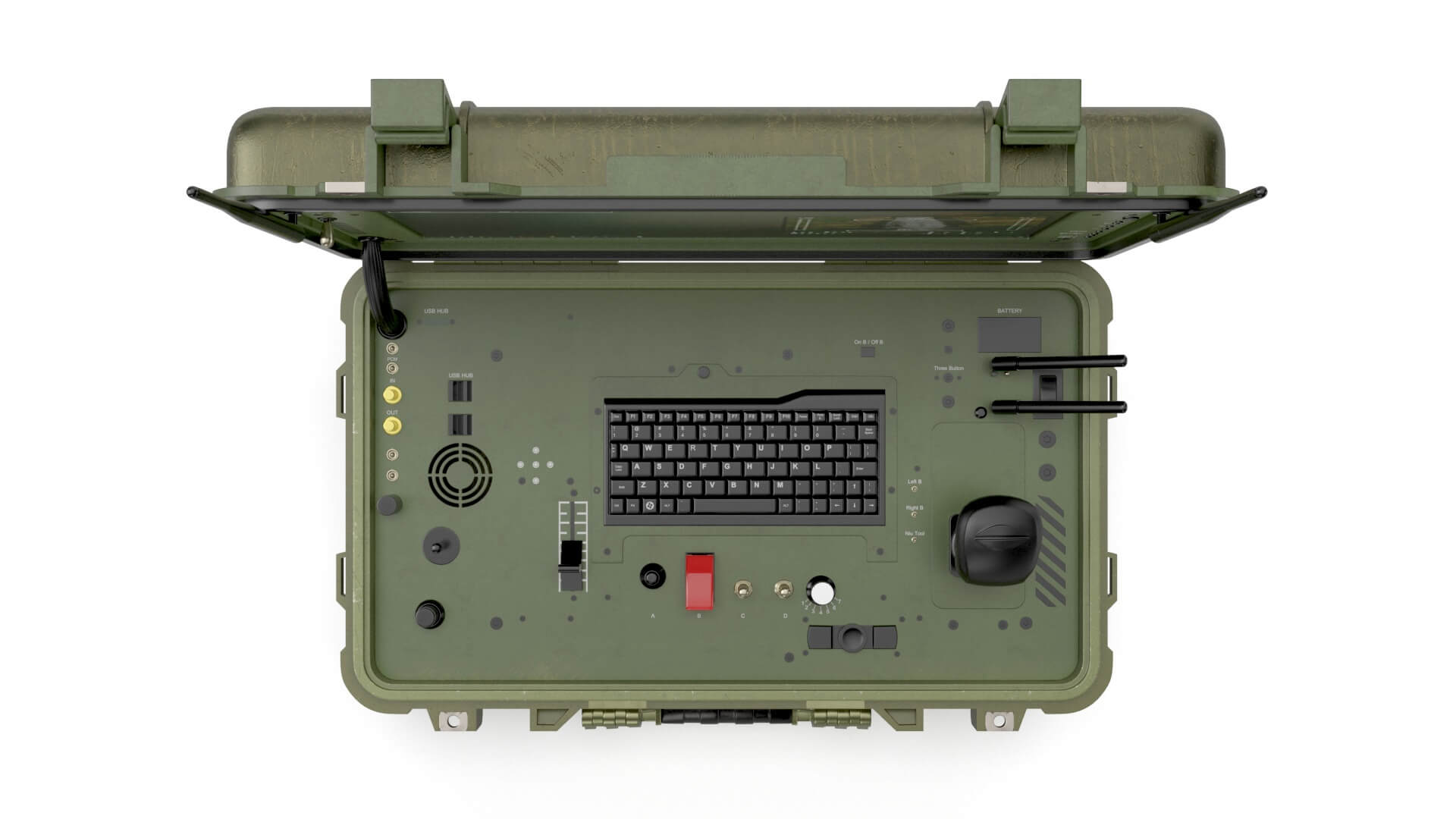 UAV Ground Control Station Desert Rotor - 3D Model by 3dxin
