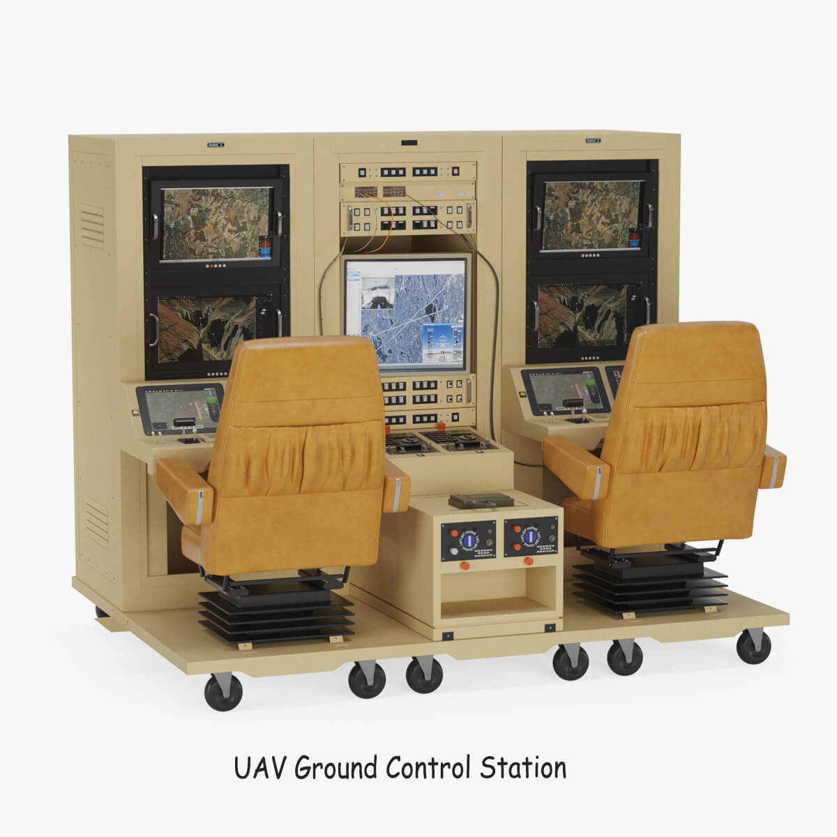 UAV Ground Control Station - 3D Model by 3dxin