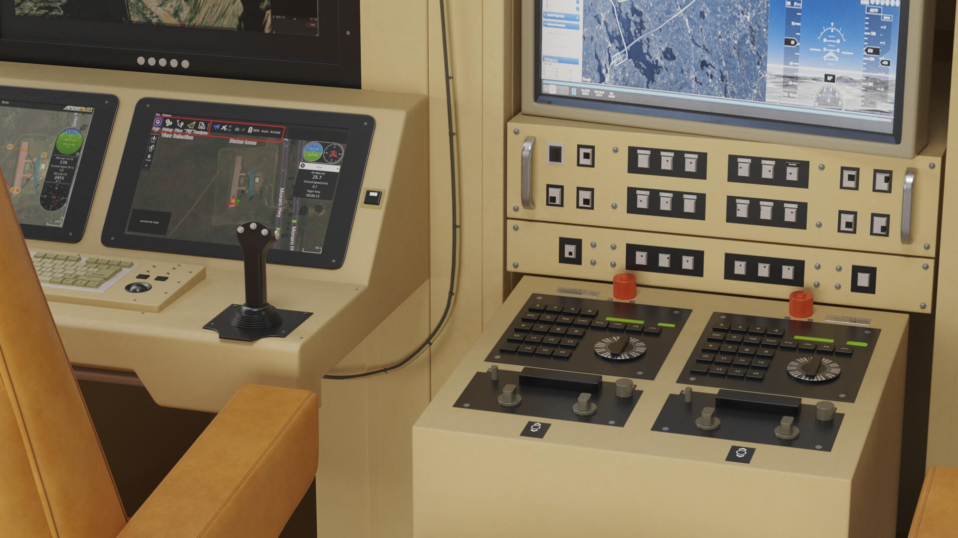 UAV Ground Control Station - 3D Model by 3dxin