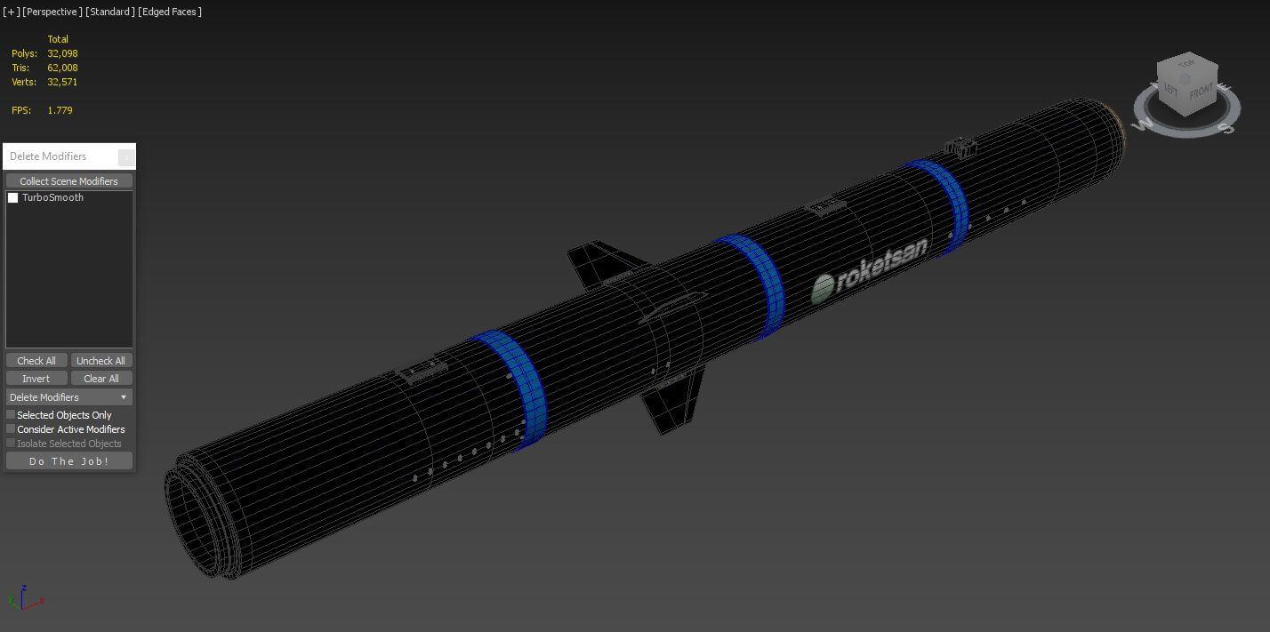 Umtas Long-Range Anti-Tank Missile Roketsan 3D Model by 3dxin
