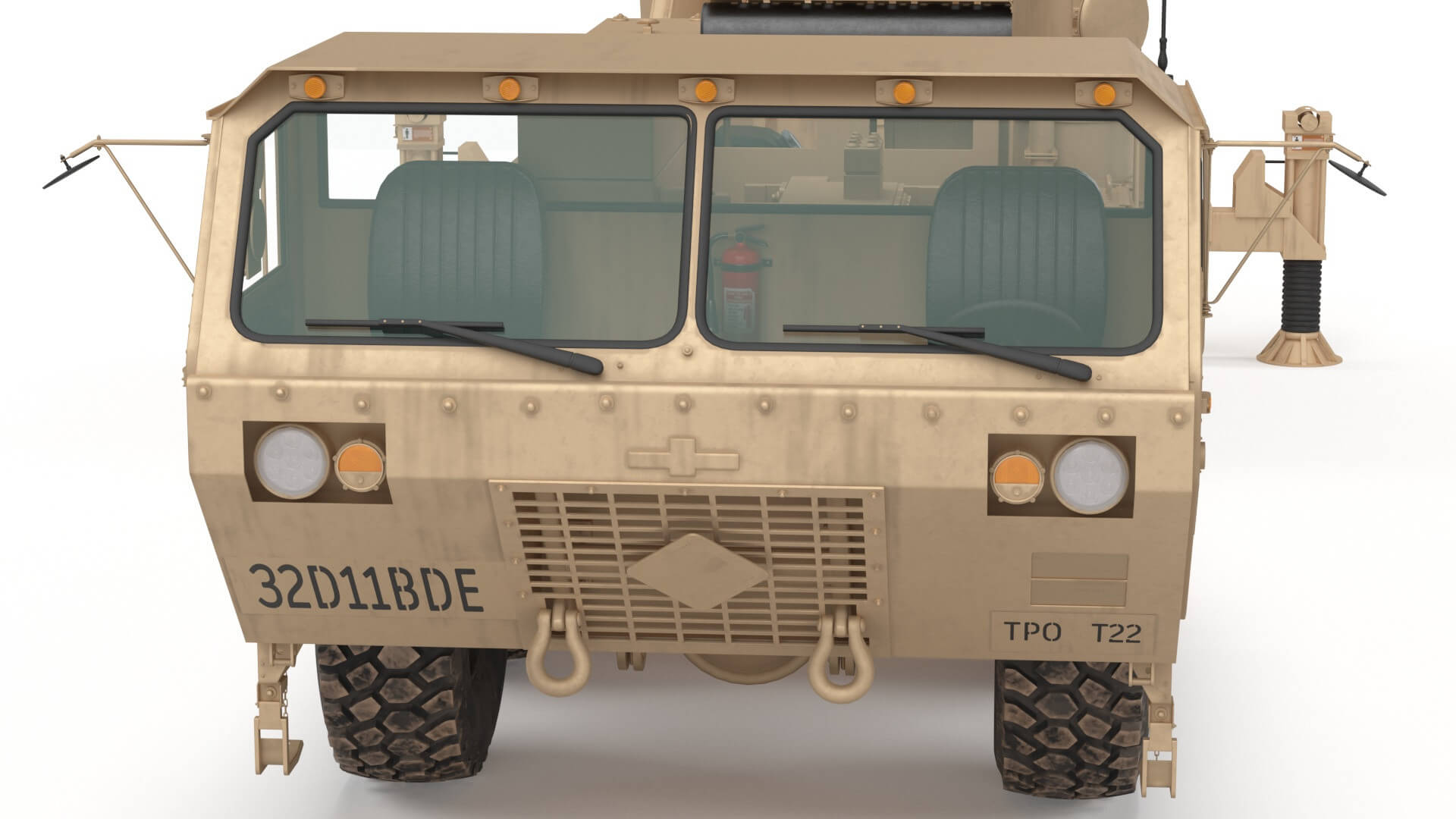 US Mobile Anti Ballistic Missile System Thaad Open Version - 3D Model ...