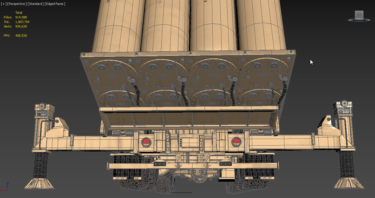 US Mobile Anti Ballistic Missile System Thaad Open Version - 3D Model ...