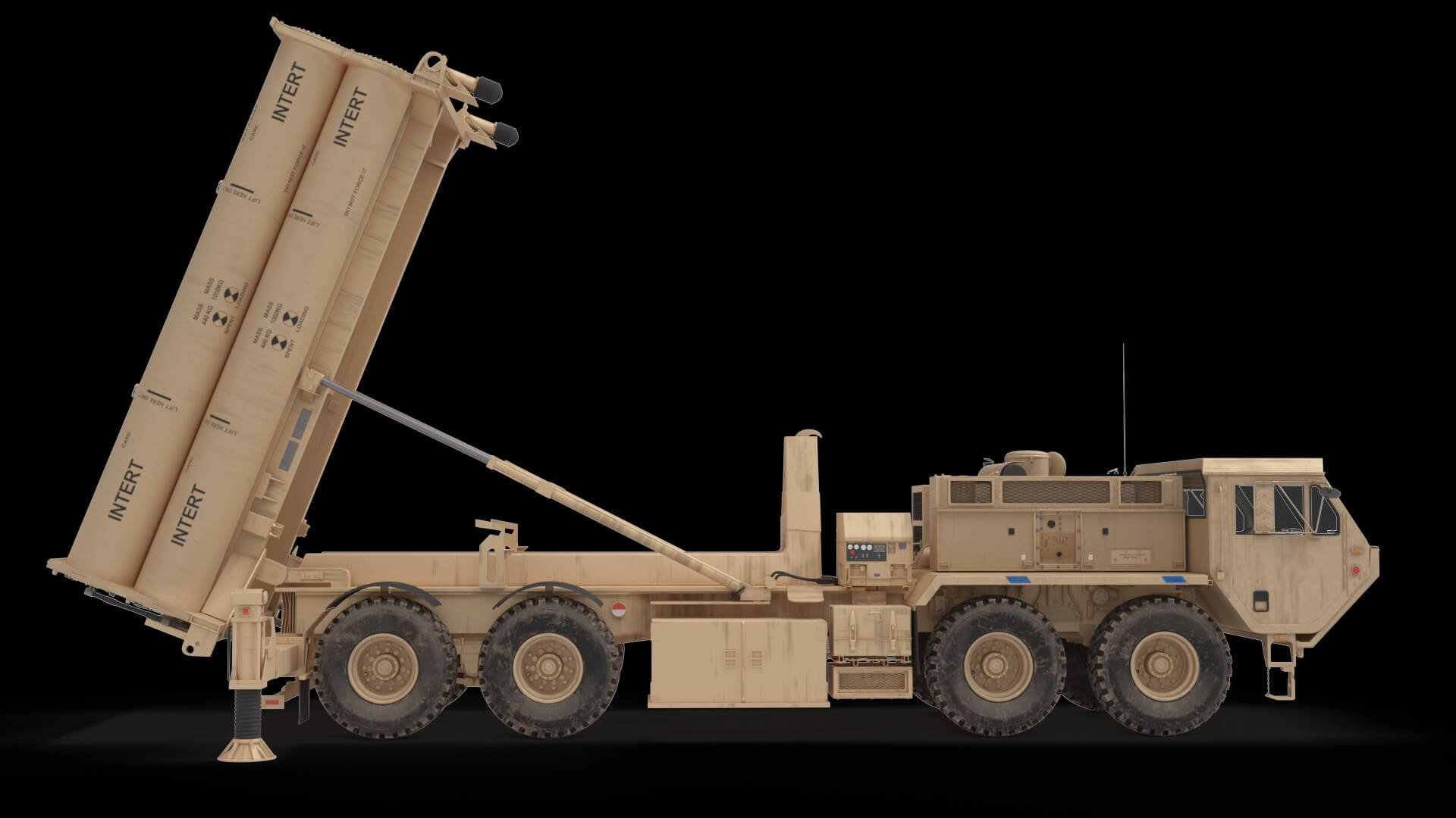 US Mobile Anti Ballistic Missile System Thaad Open Version - 3D Model by 3dxin