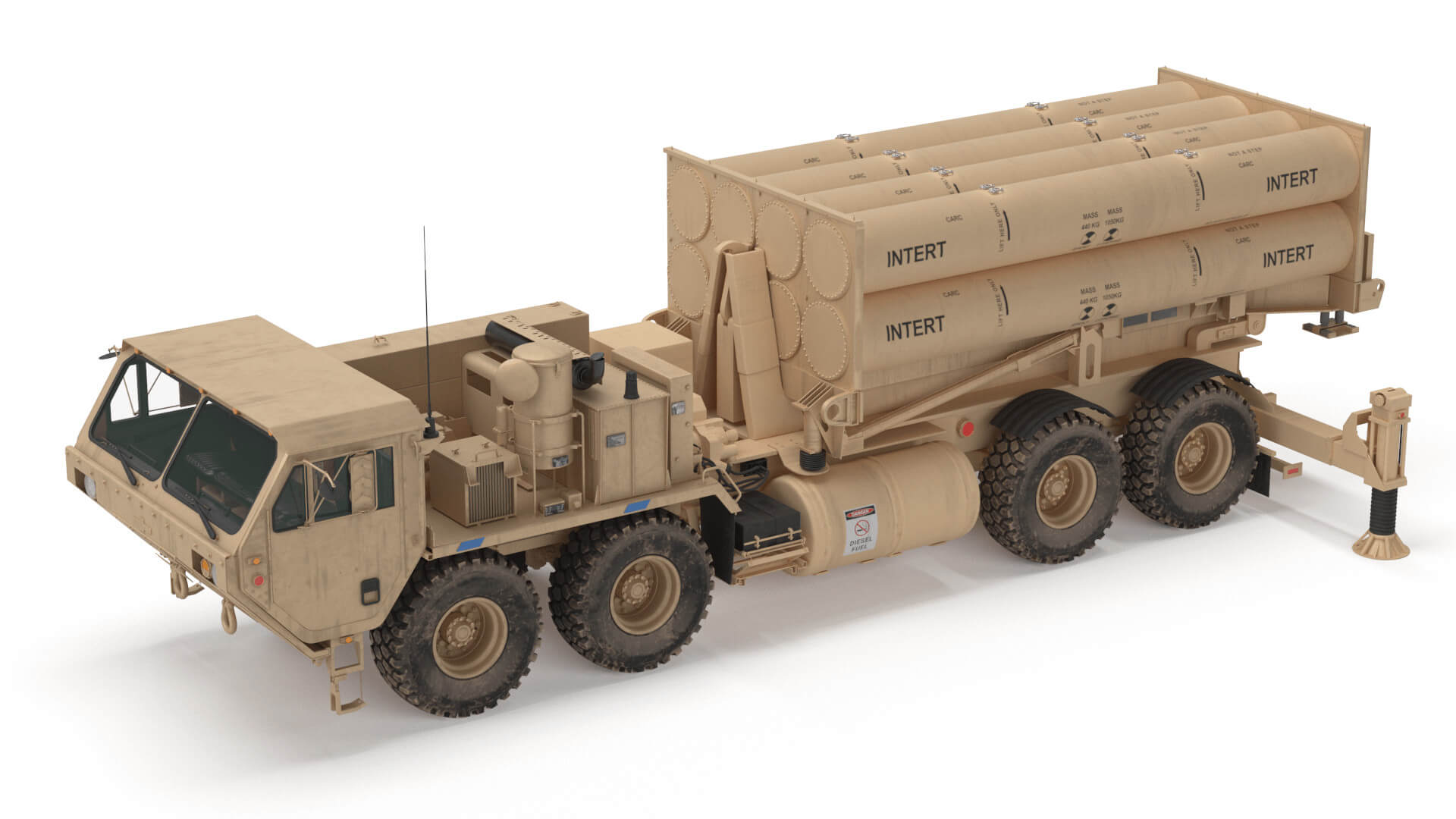 US Mobile Anti-Ballistic Missile System Thaad 3D Model by 3dxin