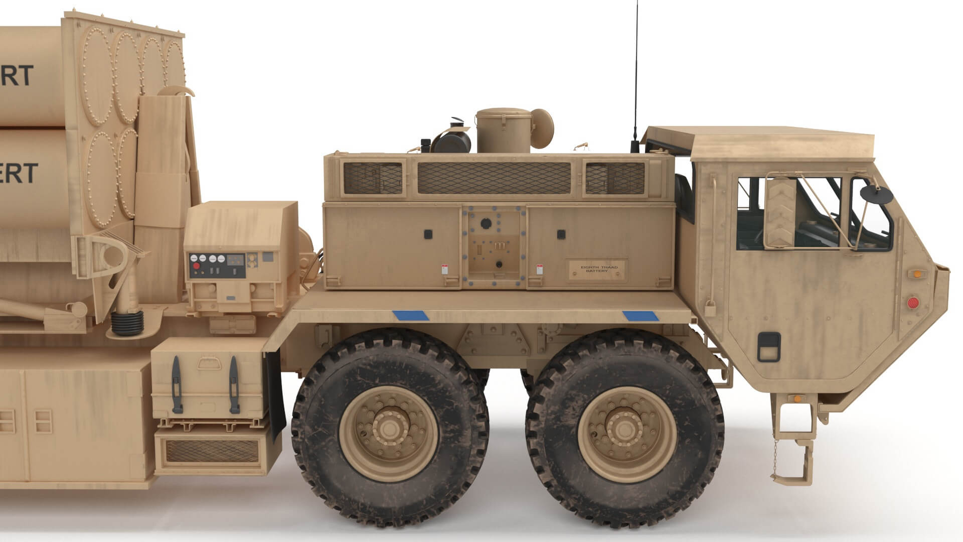 US Mobile Anti-Ballistic Missile System Thaad 3D Model by 3dxin