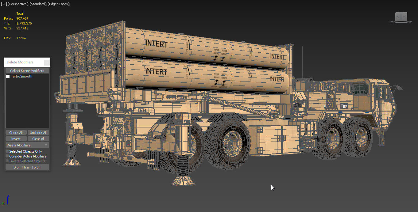 US Mobile Anti-Ballistic Missile System Thaad 3D Model by 3dxin