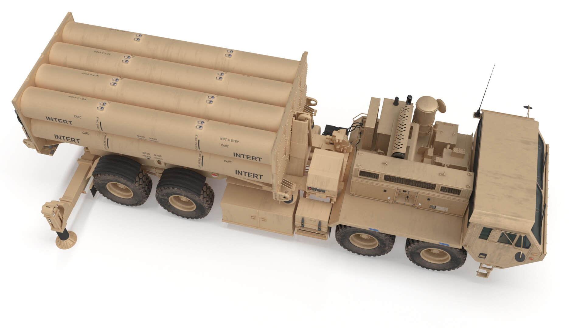 US Mobile Anti-Ballistic Missile System Thaad 3D Model by 3dxin