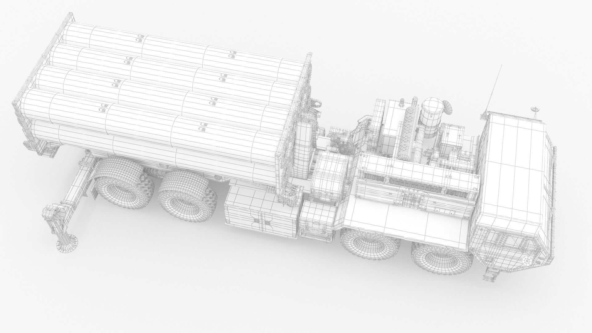 US Mobile Anti-Ballistic Missile System Thaad 3D Model by 3dxin
