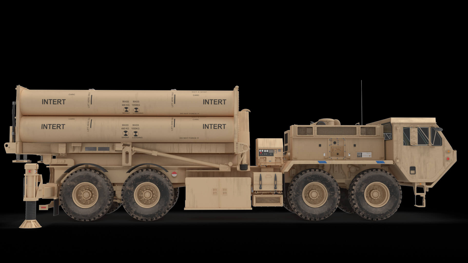 US Mobile Anti-Ballistic Missile System Thaad 3D Model by 3dxin