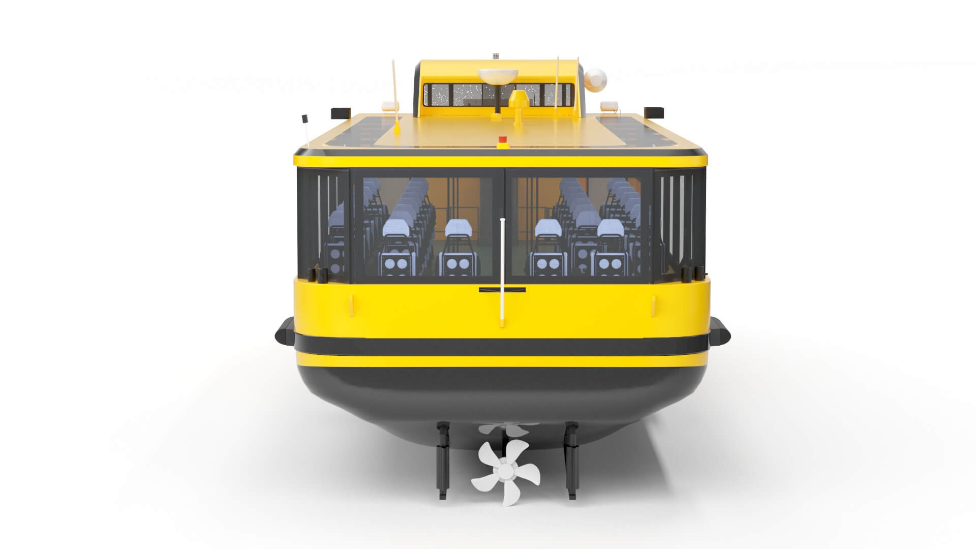 Water Bus watercraft vessel - 3D Model by 3dxin