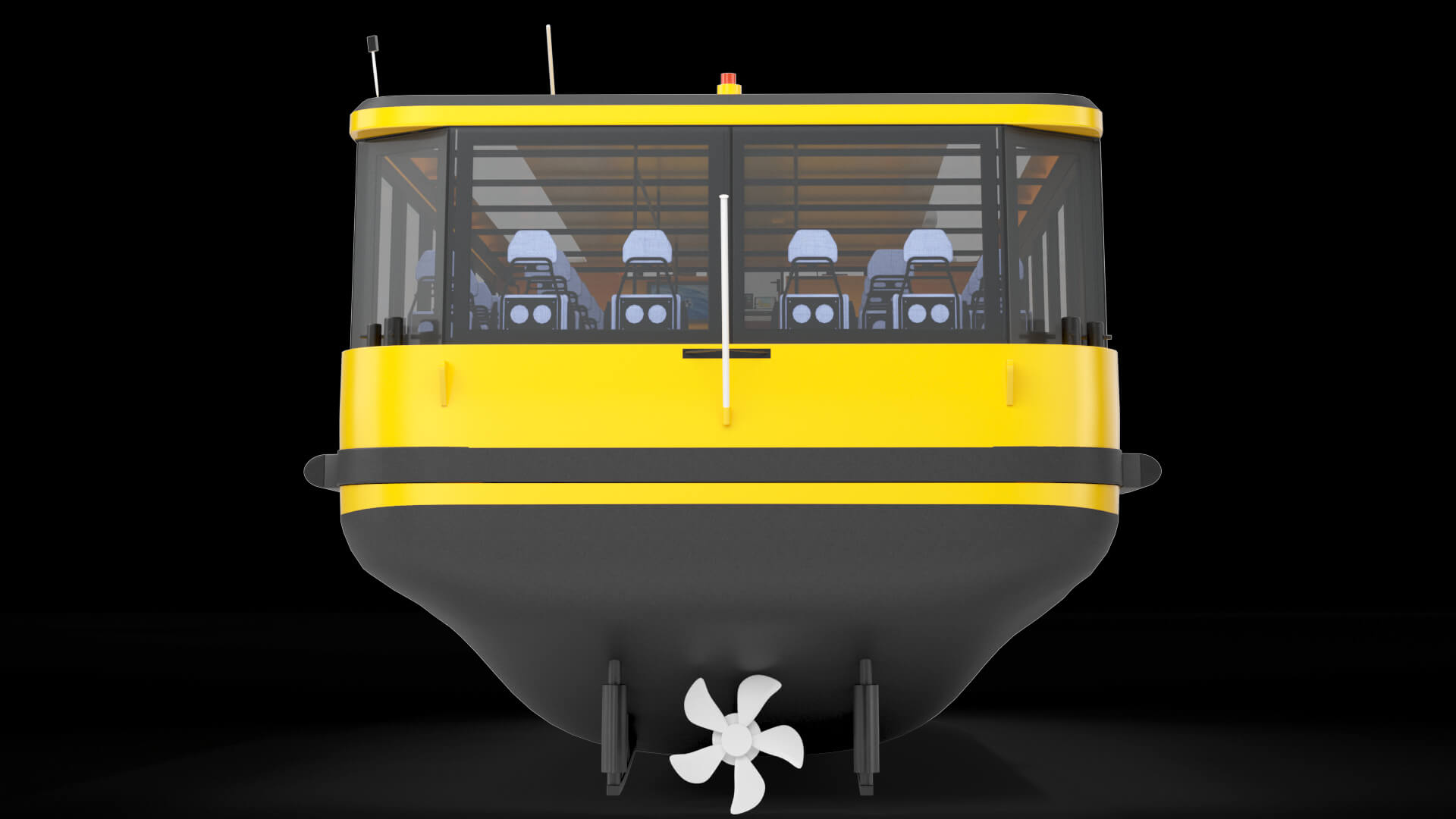 Water Bus watercraft vessel - 3D Model by 3dxin