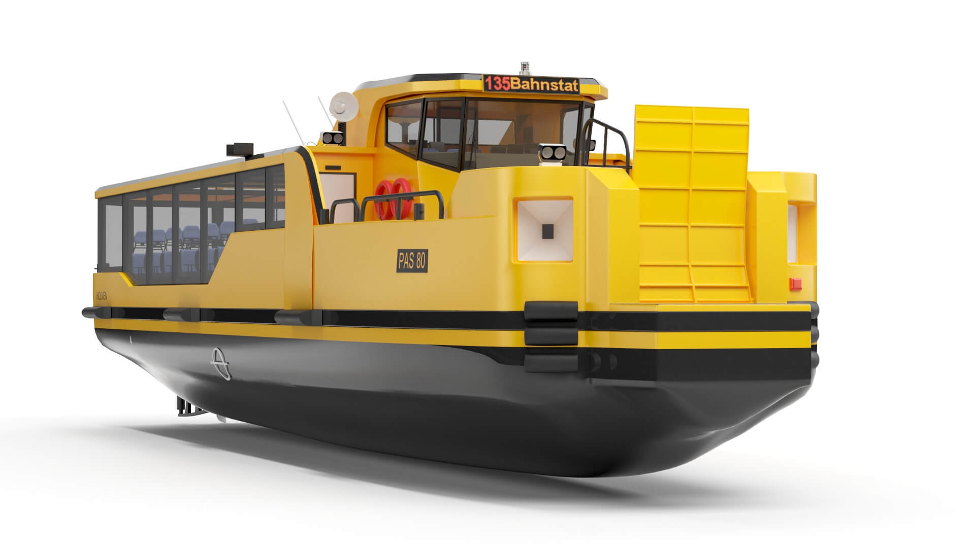 Water Bus watercraft vessel - 3D Model by 3dxin