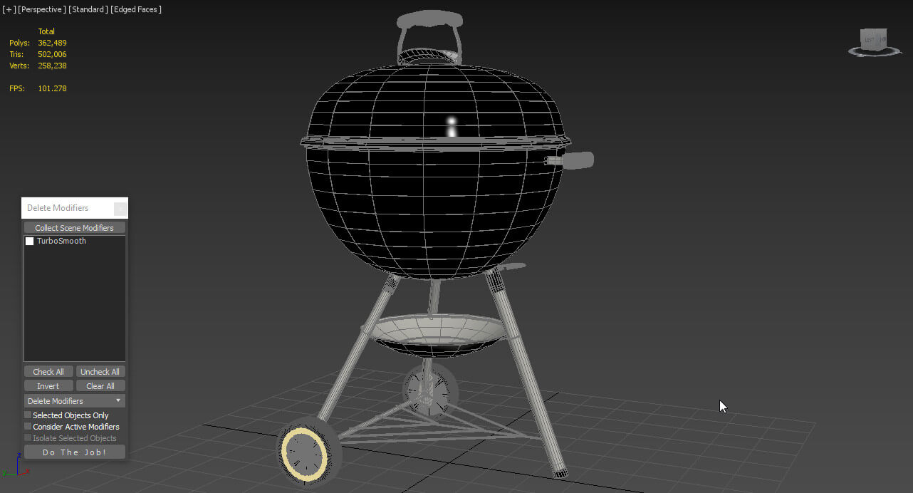 Weber 741001 Original Kettle 22-Inch Charcoal Grill 3D Model by 3dxin