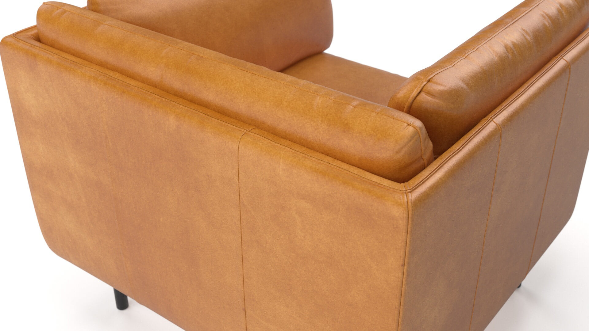 Wells Leather Chair Crate and Barrel - 3D Model by 3dxin