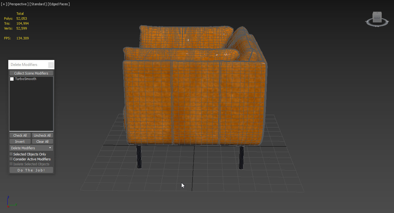 Wells Leather Chair Crate and Barrel - 3D Model by 3dxin