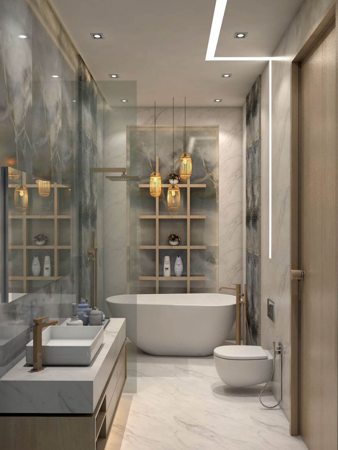 Bathroom No: 107 (Service Design in Style 4Decoration) - 3D Model by ...