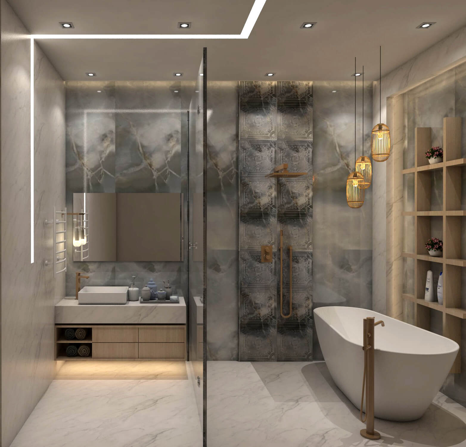 Bathroom No: 107 (Service Design in Style 4Decoration) - 3D Model by ...