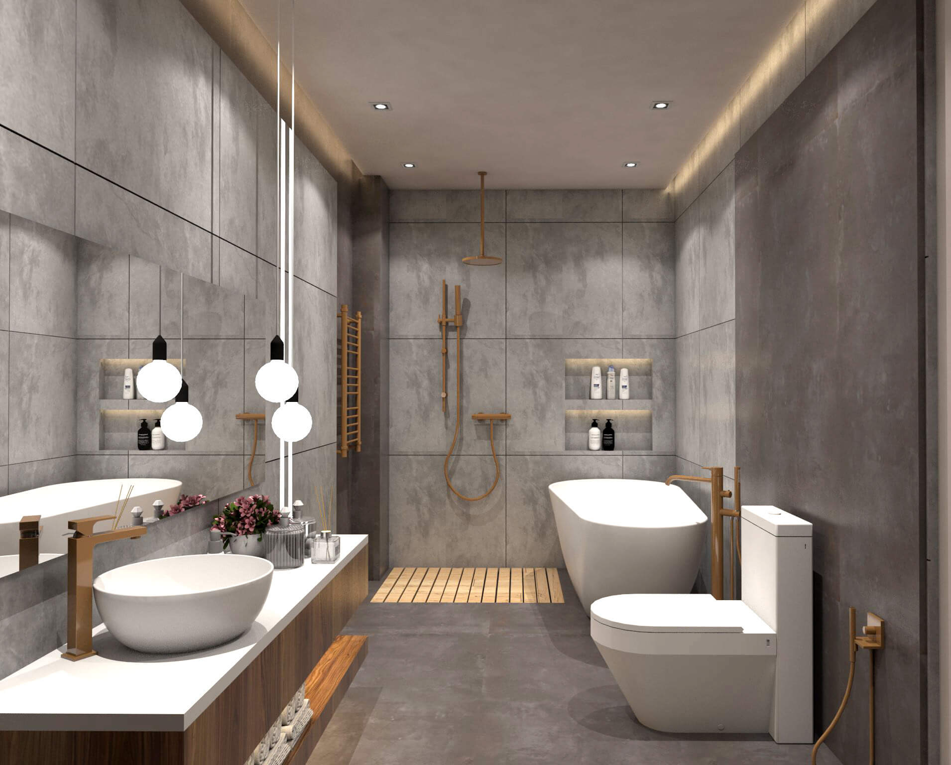 Bathroom No: 108 (Service Design in Style 4Decoration) - 3D Model by ...